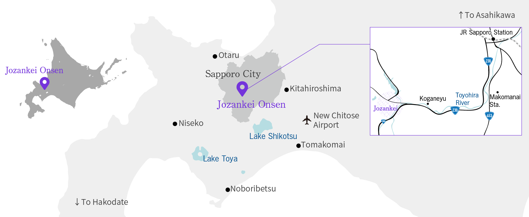 アクセス – Jozankei Tourist Association Official Website