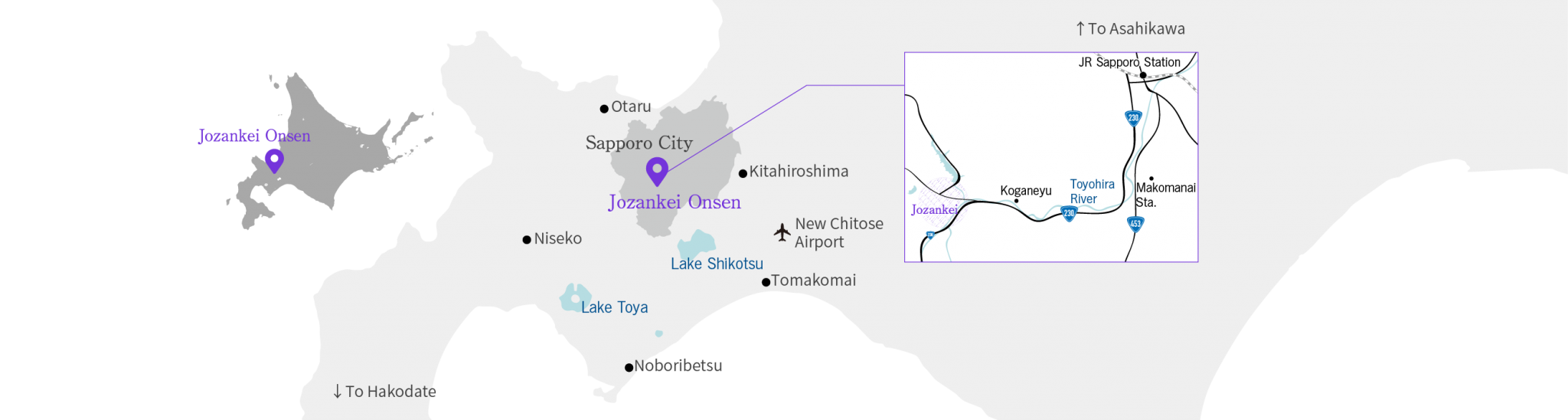 アクセス – Jozankei Tourist Association Official Website