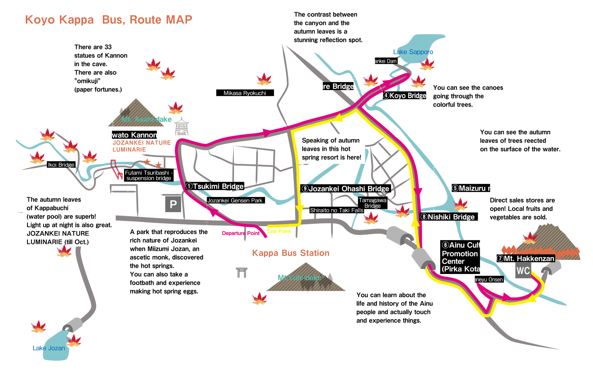 See five great views of autumn leaves in Jozankei by bus – Jozankei ...
