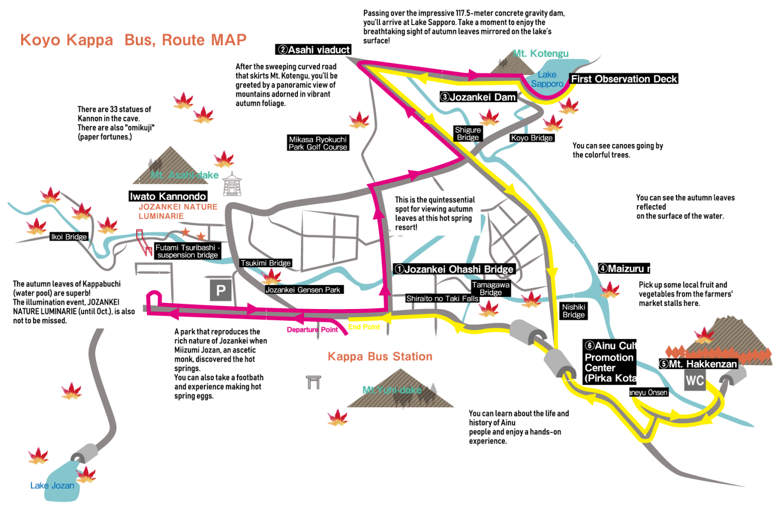 See five great views of autumn leaves in Jozankei by bus – Jozankei ...