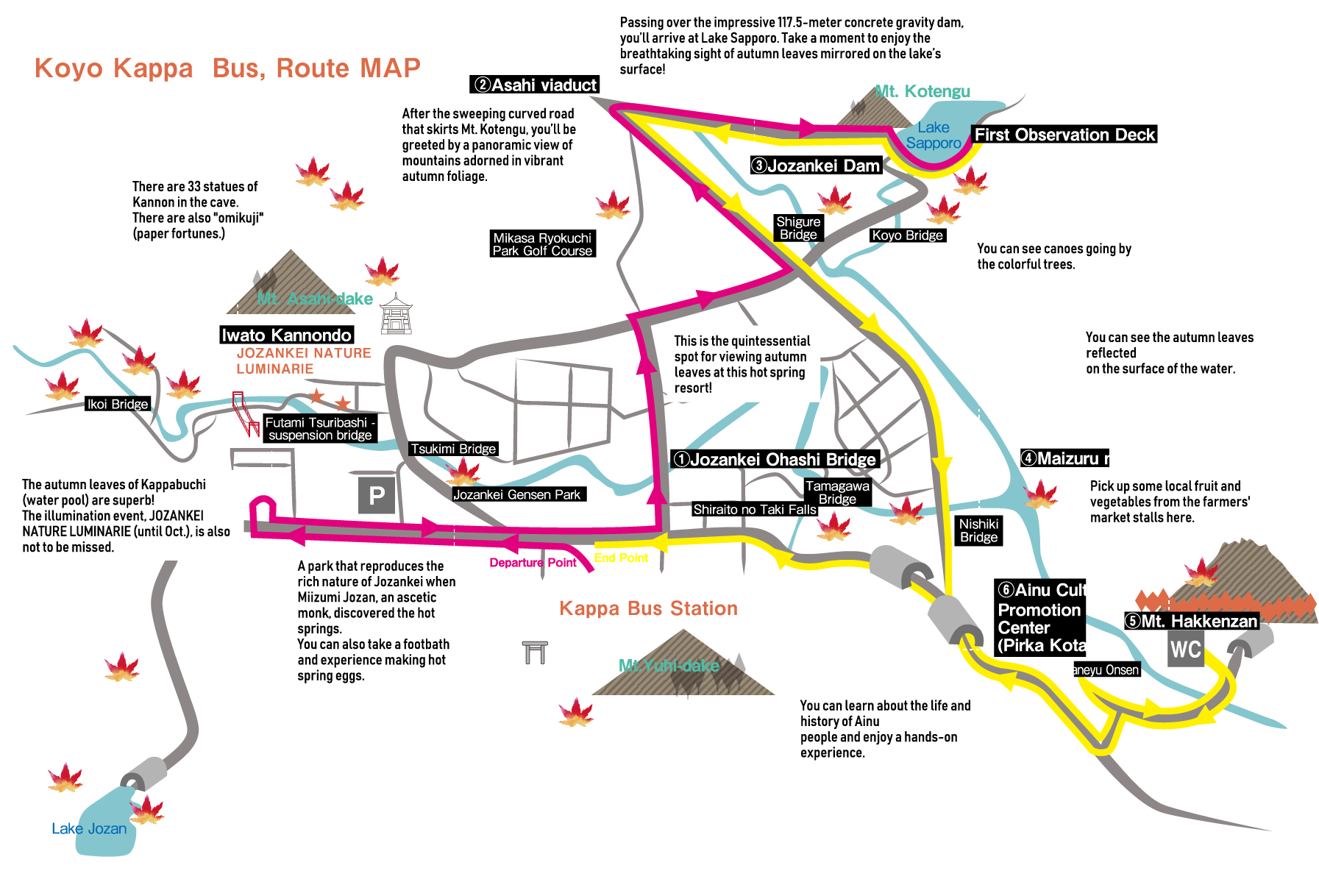 See five great views of autumn leaves in Jozankei by bus – Jozankei ...